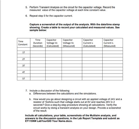 Solved Construct The Series RC Circuit Below Using Chegg Com
