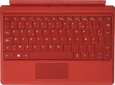 Microsoft Type Cover A7z 00019 Keyboard For Surface 3 Red Uk Computers And Accessories