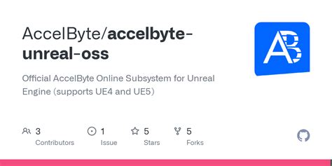 Github Accelbyteaccelbyte Unreal Oss Official Accelbyte Online Subsystem For Unreal Engine
