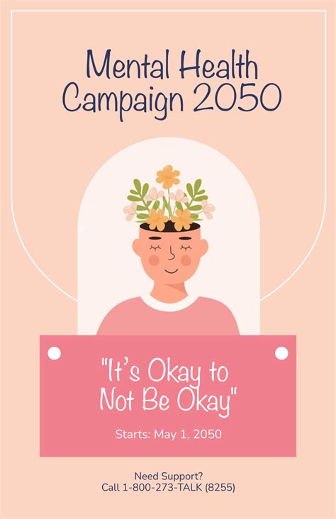 Free Mental Health Poster Templates Editable And Printable