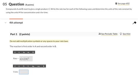 Solved 05 ﻿question 8 ﻿points Compounds A And B ﻿react To