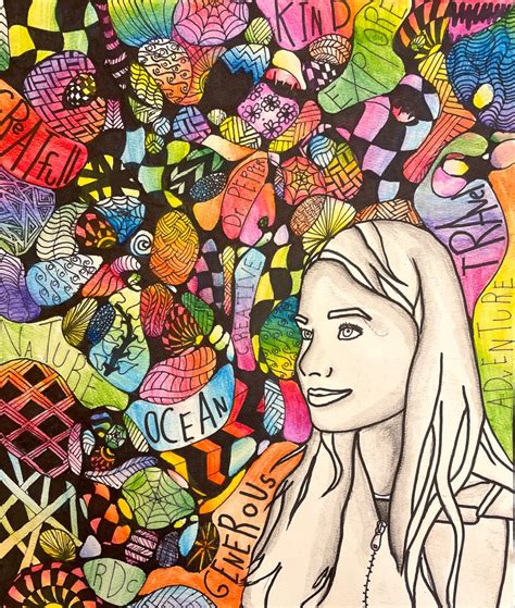 Neurographic Art Self Portraits Ms Amslers Artroom