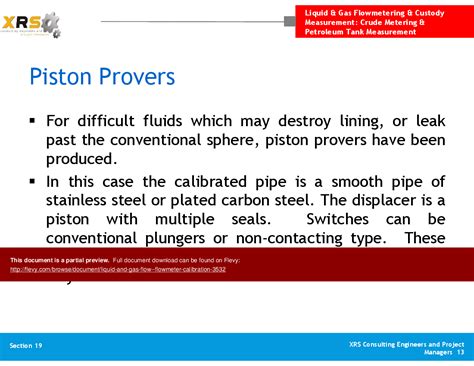 Liquid Gas Flow Flowmeter Calibration PPT Slide Deck