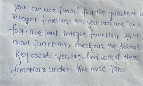 How To Put Greatest Integer Function Into Desmos Design Talk
