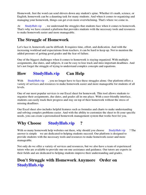 Homework Excel Sheet Pdf Homework