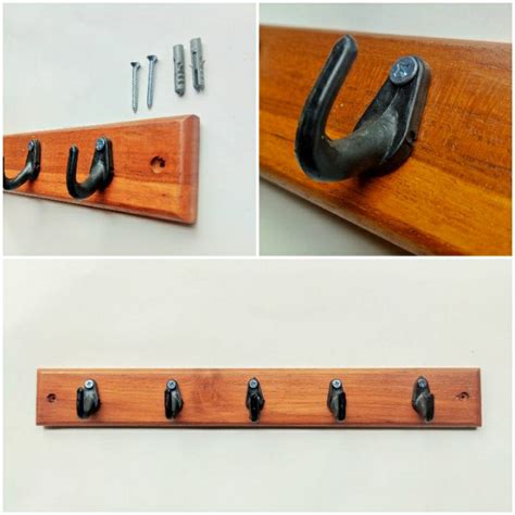 Jual Kapstok Tempel Dinding Gabtungan Baju Hook Plastik Kayu Jati Shopee Indonesia