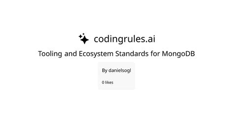 tooling and ecosystem standards for mongodb coding rules codingrules ai