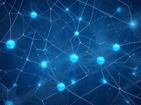 Premium Photo Abstract Light Blue Background With Moving Lines And Dots The Concept Of Big