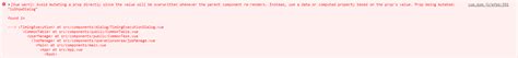 Avoid Mutating A Prop Directly Since The Value Will Be Overwritten