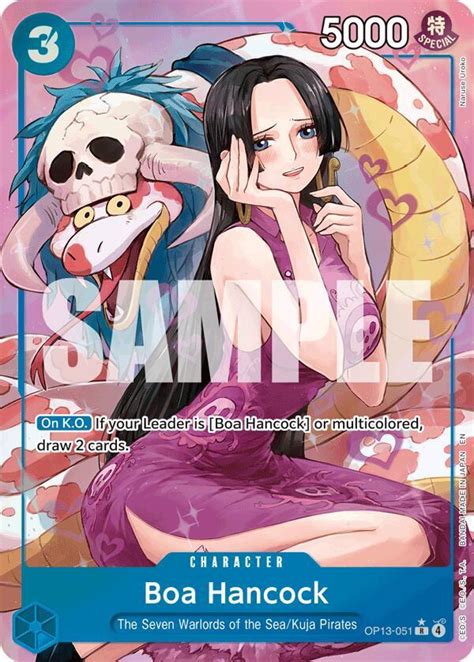 Boa Hancock Alternate Art Carrying On His Will One Piece Card
