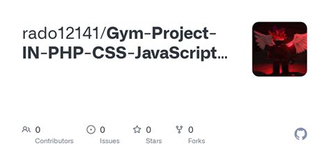 Github Rado12141gym Project In Php Css Javascript And Mysql