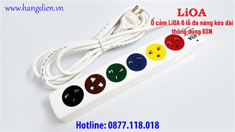Ổ Cắm Lioa 6 Lỗ đa Năng Kéo Dài 6sn Tổng Hợp Thiết Bị Điện