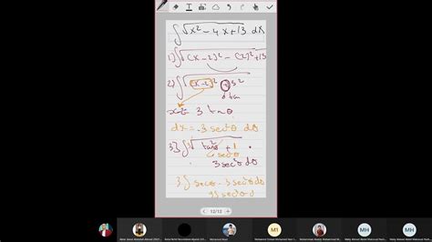 Tutorial 10 Trigonometric Substitution Eng Mahy Ahmed Youtube