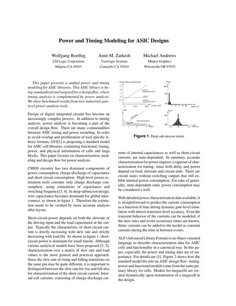 pdf power and timing modeling for asic designs