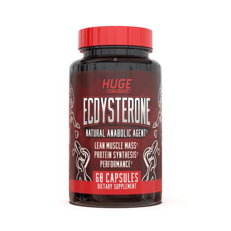 Huge Ecdysterone Natural Anabolic Agent 60 Capsules Hugesupplements