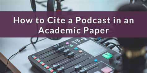 How To Cite A Podcast APA MLA Chicago Vancouver Wordvice