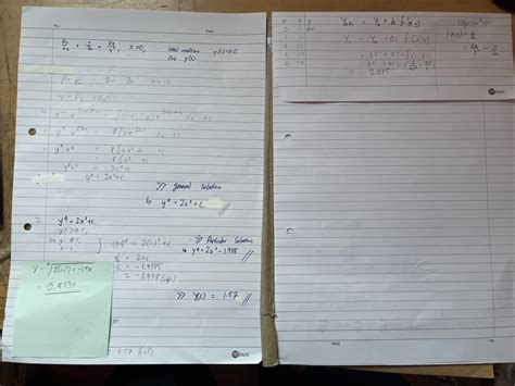 Used Bernoulli Ode Formula On The Left Euler On The Right Got Differing Answers For When X 1 1