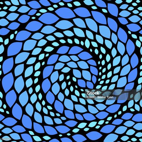 뱀 피부 질감 화려한 마름모와 원활한 추상적 인 패턴 추상 나뭇잎 벡터 그림입니다 곡선에 대한 스톡 벡터 아트 및 기타 이미지