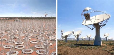 Artists Impression Of The Ska1 Low Aperture Arrays Left And Ska1 Mid
