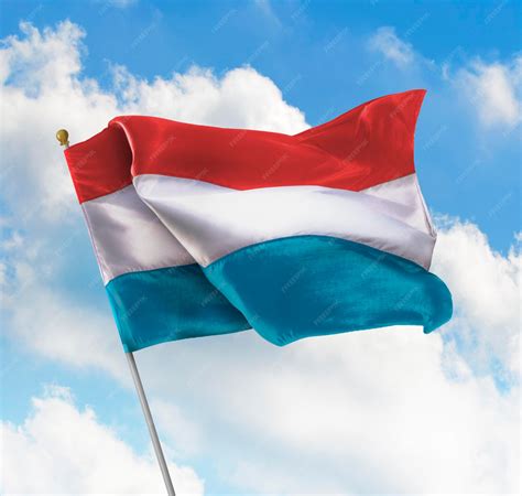 Flag Of Luxembourg Premium Photo