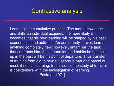Ppt Contrastive Analysis Error Analysis Interlanguage Powerpoint