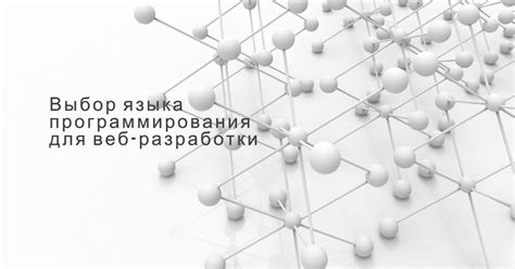 Языки программирования для создания веб приложений выбор и практическое применение Школа