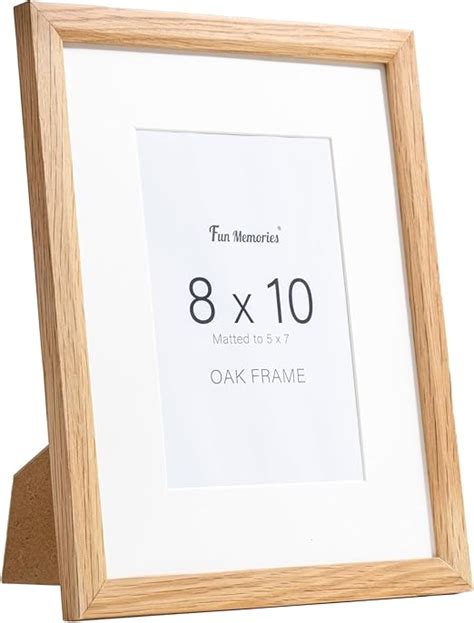 8x10 Oak Picture Frame For Wall 8x10 Frame With Matted To