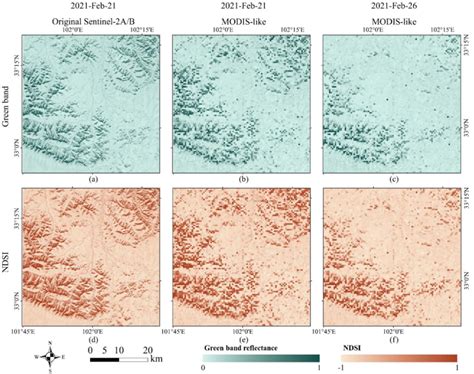 The Input Data Of The Green Band And Ndsi In Simulated Experimental Download Scientific Diagram