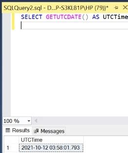 Sql Query To Convert Date Field To Utc Geeksforgeeks