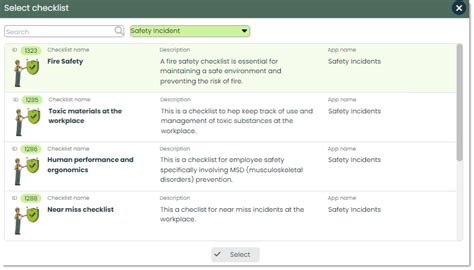 Checklists Knowledgebase Appward
