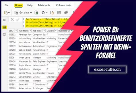 Power Bi Benutzerdefinierte Spalten Mit Wenn Formel Excel Hilfech