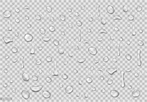 물 투명 배경을 삭제합니다 드롭 응축을 청소 현실적인 물 배경 벡터 일러스트 레이 션 3차원 형태에 대한 스톡 벡터 아트 및 기타 이미지 3차원 형태 결정체 구