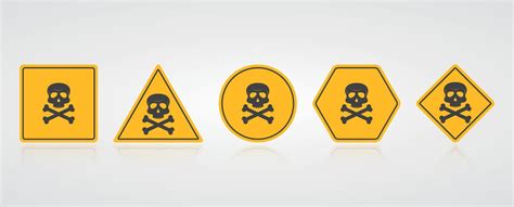 Icono Con Signo De Peligro De Calavera Advertencia De Peligro Señal