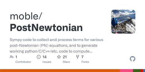 Github Moblepostnewtonian Sympy Code To Collect And Process Terms For Various Post Newtonian