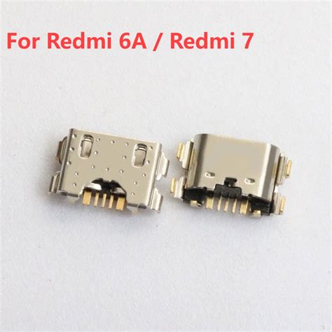 10 50pcs Usb Plug In Charging Charger Port For Redmi 6a Redmi 7