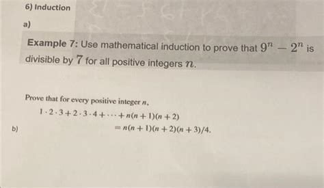 Solved Example 7 Use Mathematical Induction To Prove That