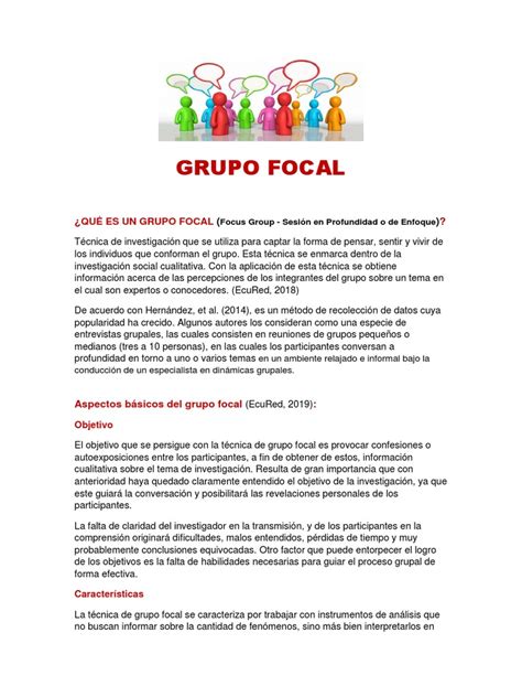 Grupo Focal Pdf Grupo De Enfoque