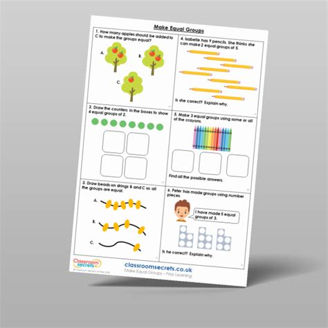 Year 2 Make Equal Groups Prior Learning 2 Resource Classroom Secrets