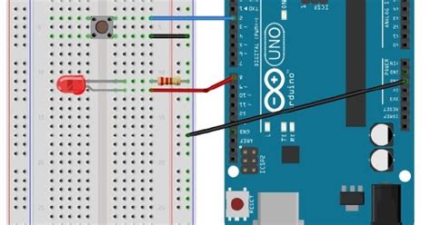 Memprogram Input Pushbutton Untuk Menyalakan LED Pada Arduino Uno