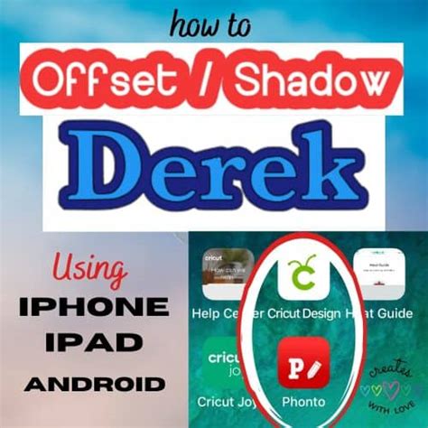 OFFSET TEXT IN CRICUT DESIGN SPACE USING IPHONE IPAD ANDROID Creates With Love