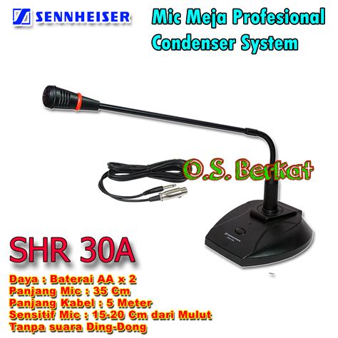 Mic Podium Shr 30a Mic Meja Condensor Sennheiser Shr 30a Mic Meja Condenser Shr 30a Mic