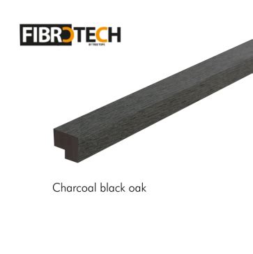 Fibrotech Edge Trim Set 2no 3000 X 25 X 22mm Charcoal Black Oak