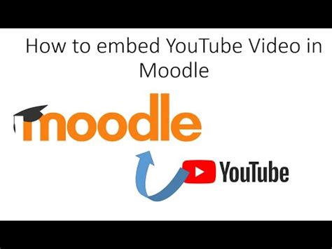 How To Embed YouTube Video In Moodle YouTube