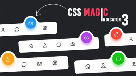Magic Navigation Menu Indicator Html And Css Project 74 Youtube