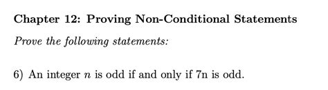 Chapter 12 Proving Non Conditional Statements Prove The