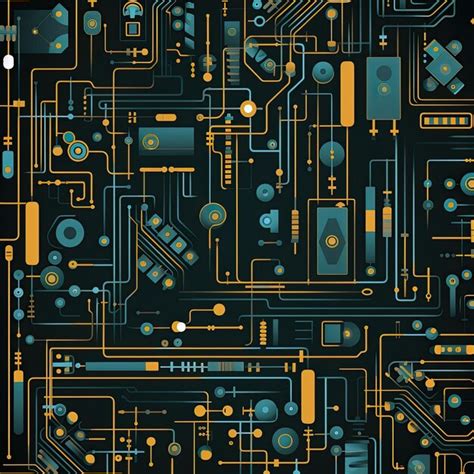 Premium Photo Futuristic Geometry Urban And Technology Driven Seamless Pattern