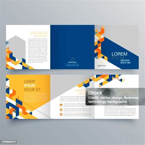 브로셔 디자인 브로셔 템플릿 크리에이티브 트라이 폴드 트렌드 브로셔 개념에 대한 스톡 벡터 아트 및 기타 이미지 개념 공란 광고 Istock