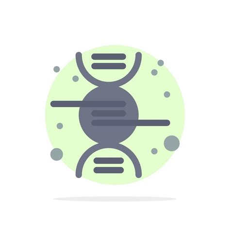 dna research science abstract circle background flat color icon