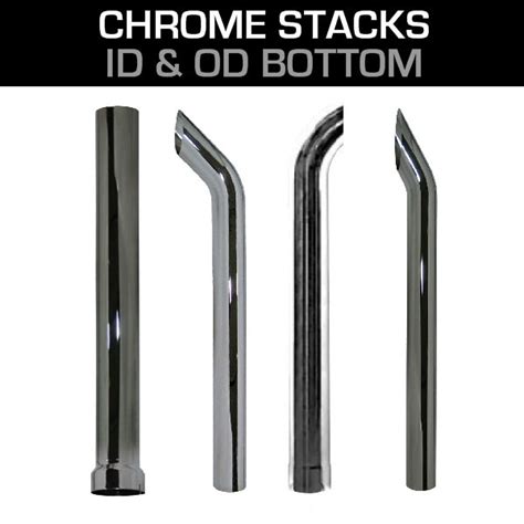 chrome stack pipes chrome exhaust stacks chrome stacks