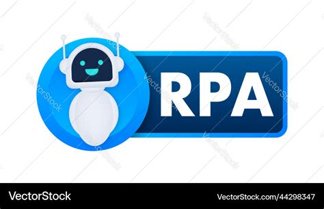 Rpa Robotic Process Automation Artificial Vector Image